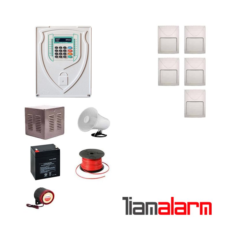 پکیج دزدگیر اماکن باسیم مدل فورنت سیم کارتی و تلفنیB500F5 - فروشگاه ...