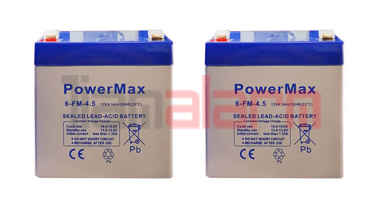 خرید و قیمت باتری 5 آمپر 12 ولت پاورمکس